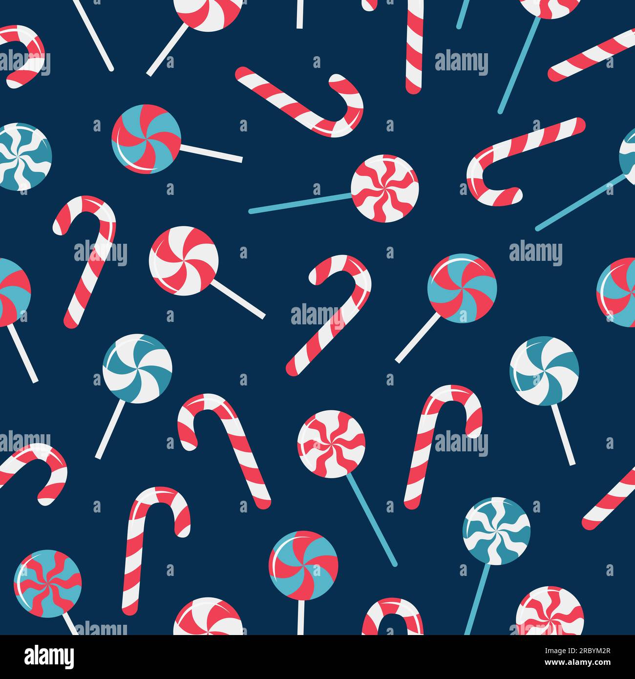 Pattern with lollipops on a dark background Stock Vector Image & Art ...