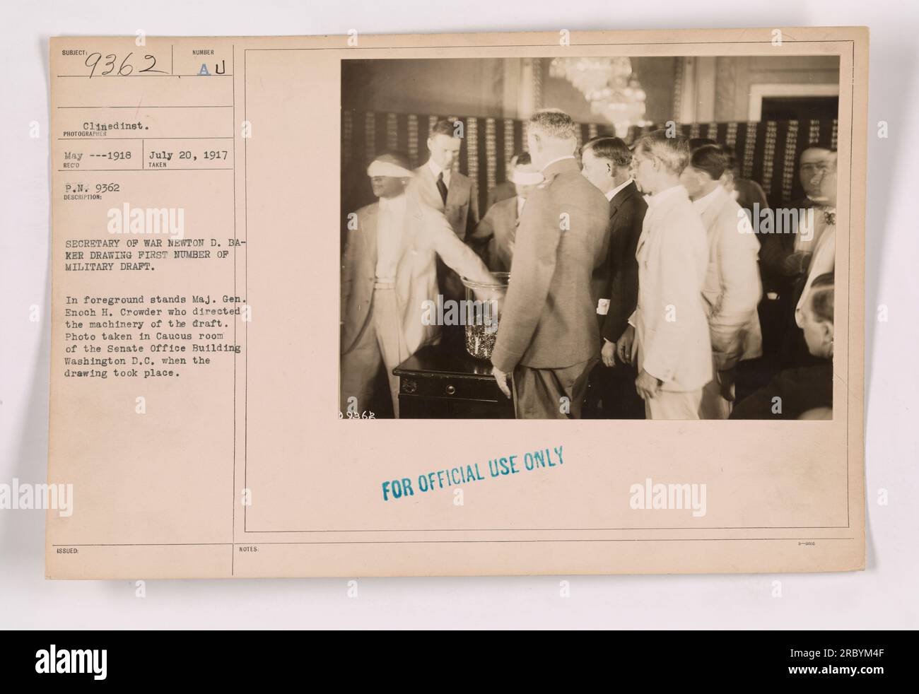 Maj gen enoch h crowder hi-res stock photography and images - Alamy