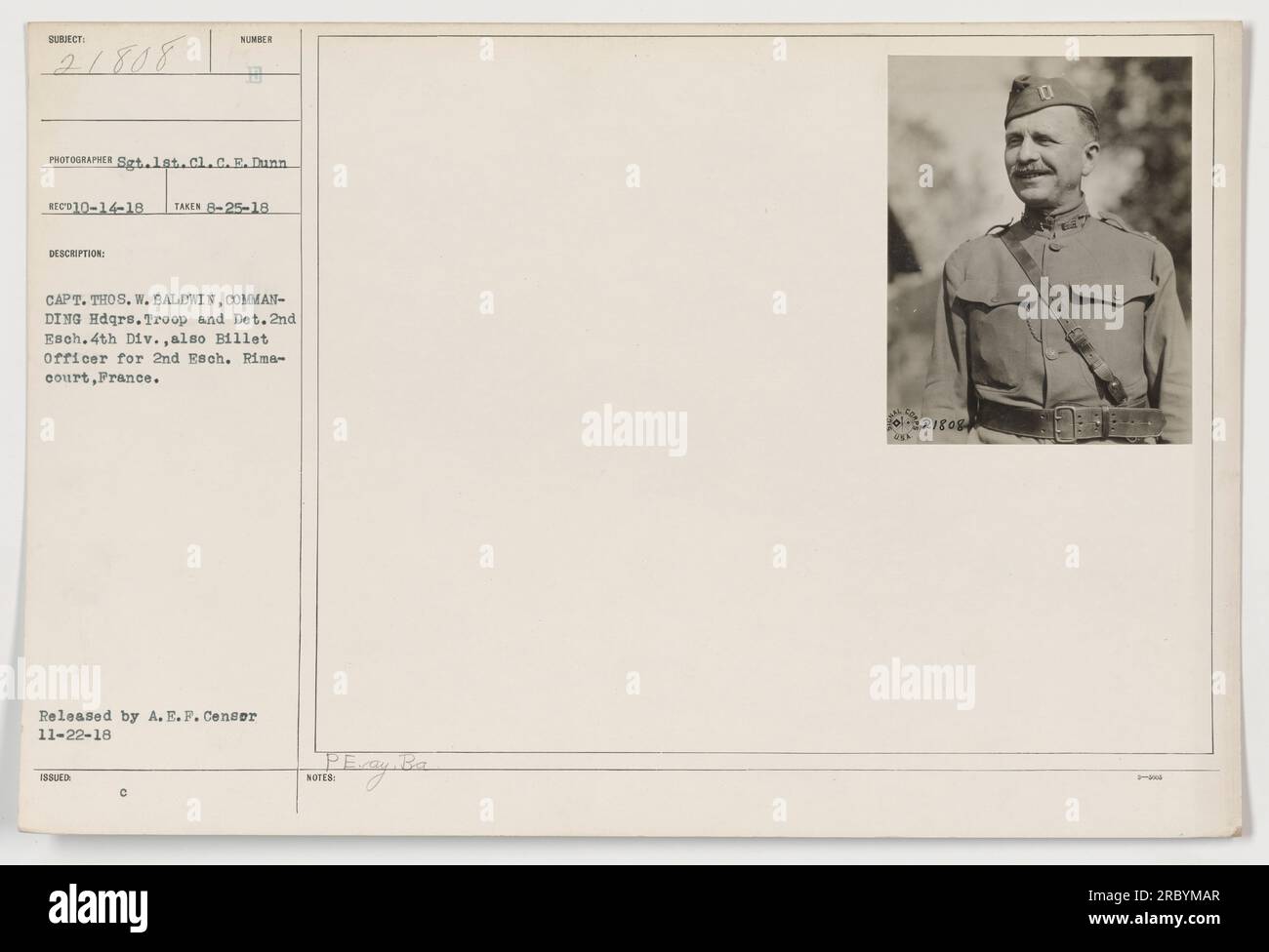 Capt thomas w baldwin hi-res stock photography and images - Alamy