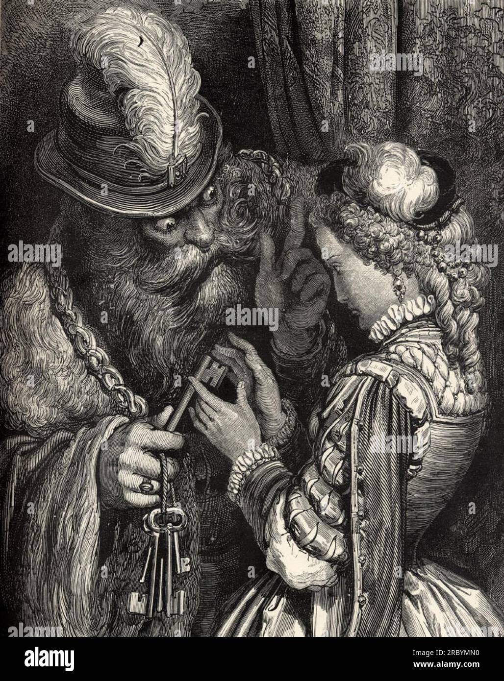 Bluebeard by gustave dore hi-res stock photography and images - Alamy