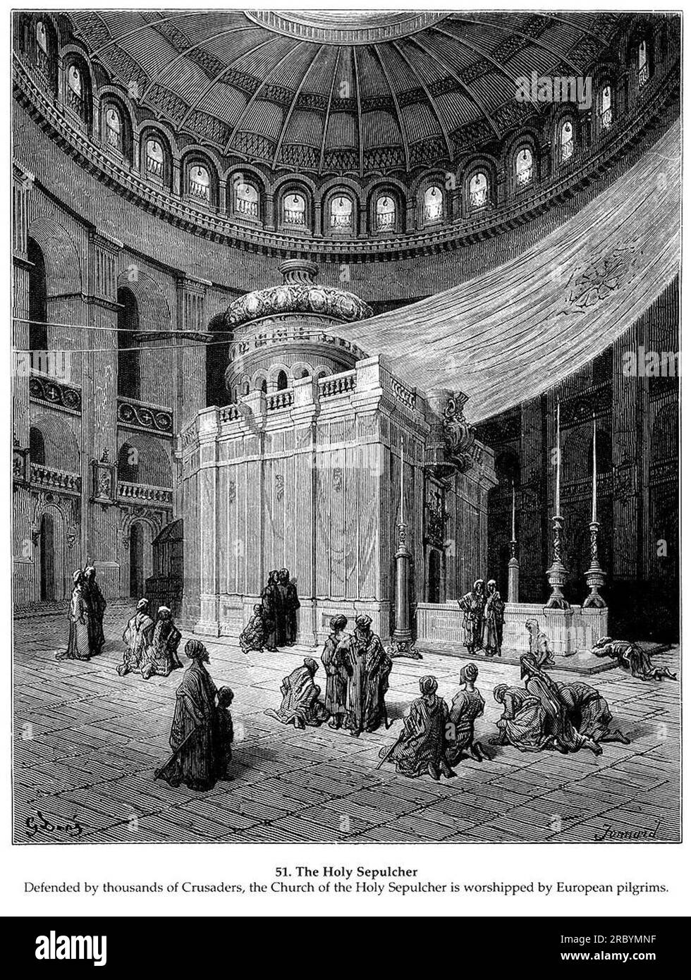 The Holy Sepulcher by Gustave Dore Stock Photo - Alamy