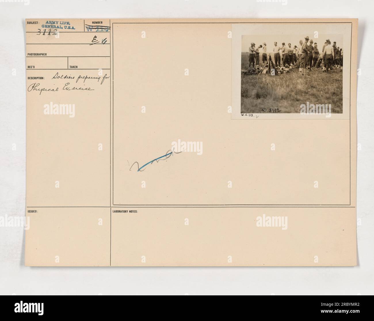 Soldiers of the U.S. Army getting ready for physical exercise during ...