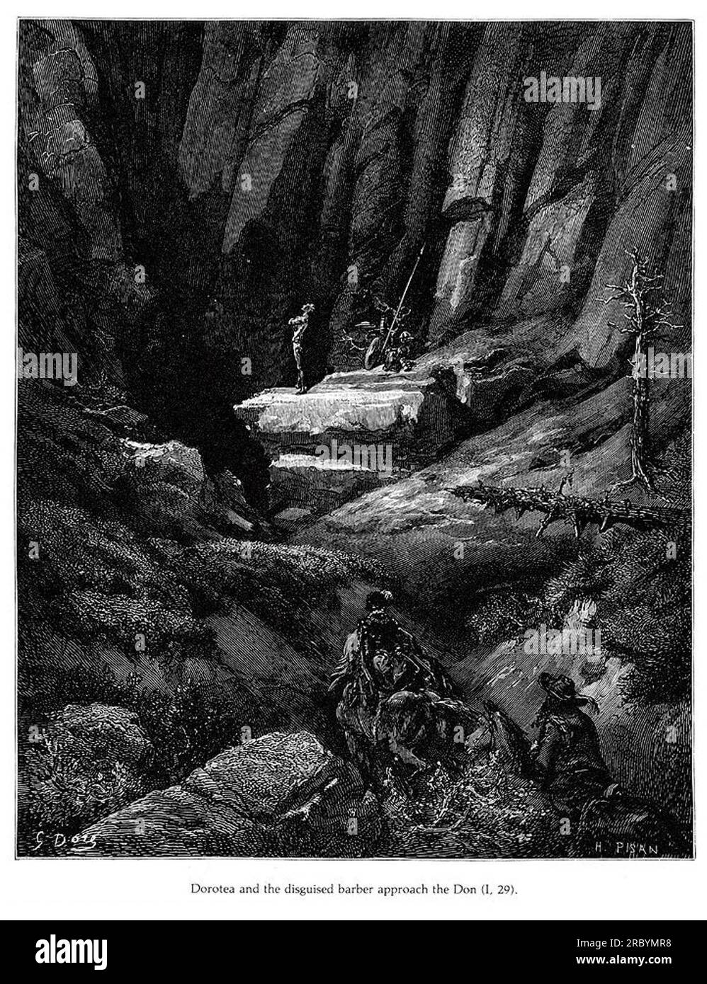 Don Quixote by Gustave Dore Stock Photo - Alamy