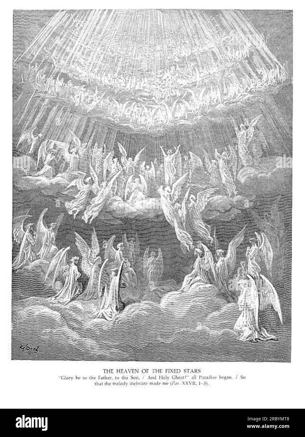 The Heaven of the Fixed Stars II by Gustave Dore Stock Photo - Alamy