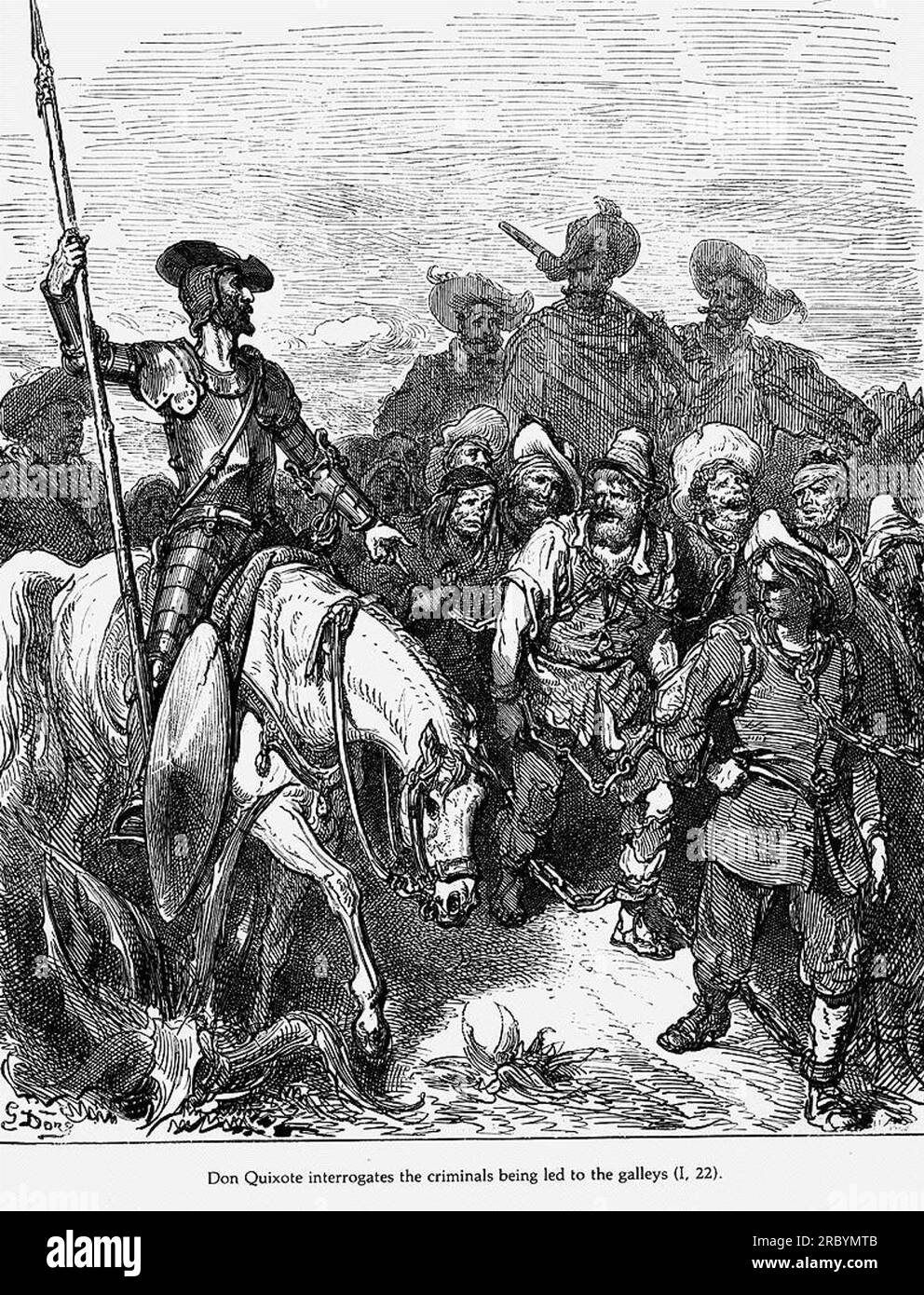 Don Quixote by Gustave Dore Stock Photo - Alamy