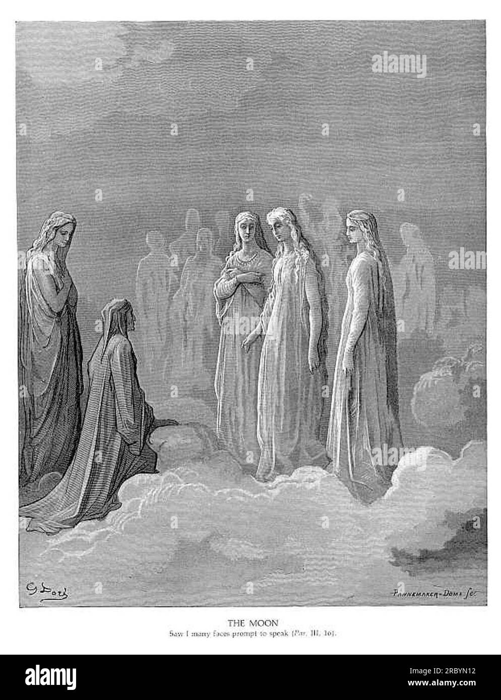 The Moon by Gustave Dore Stock Photo - Alamy