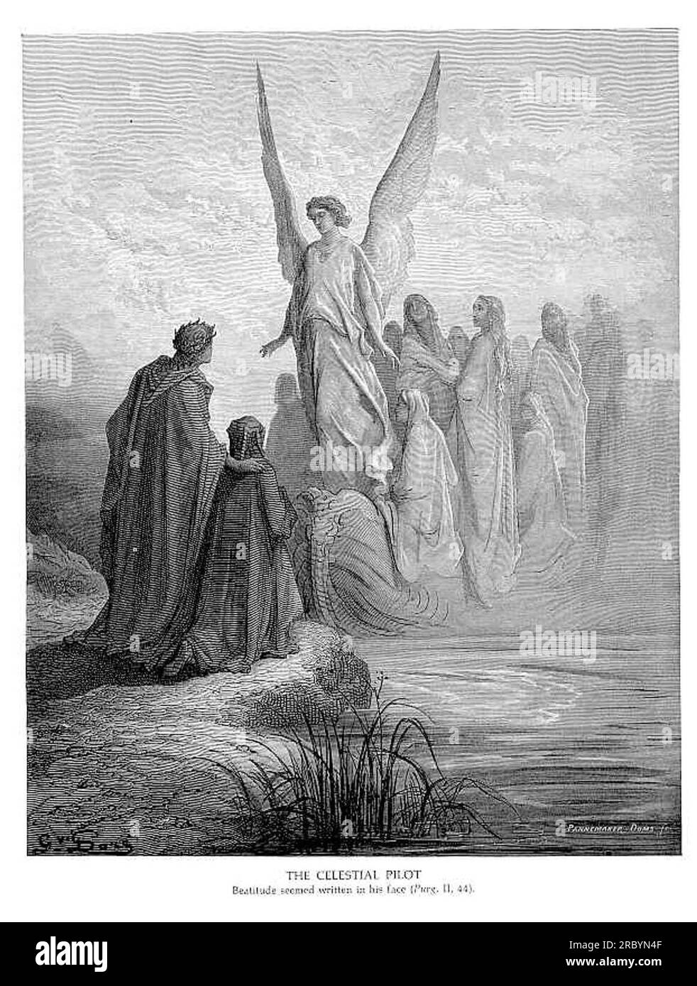 The Celestial Pilot by Gustave Dore Stock Photo - Alamy