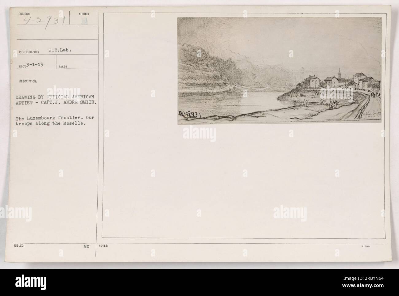 American troops stationed along the Moselle River on the Luxembourg ...