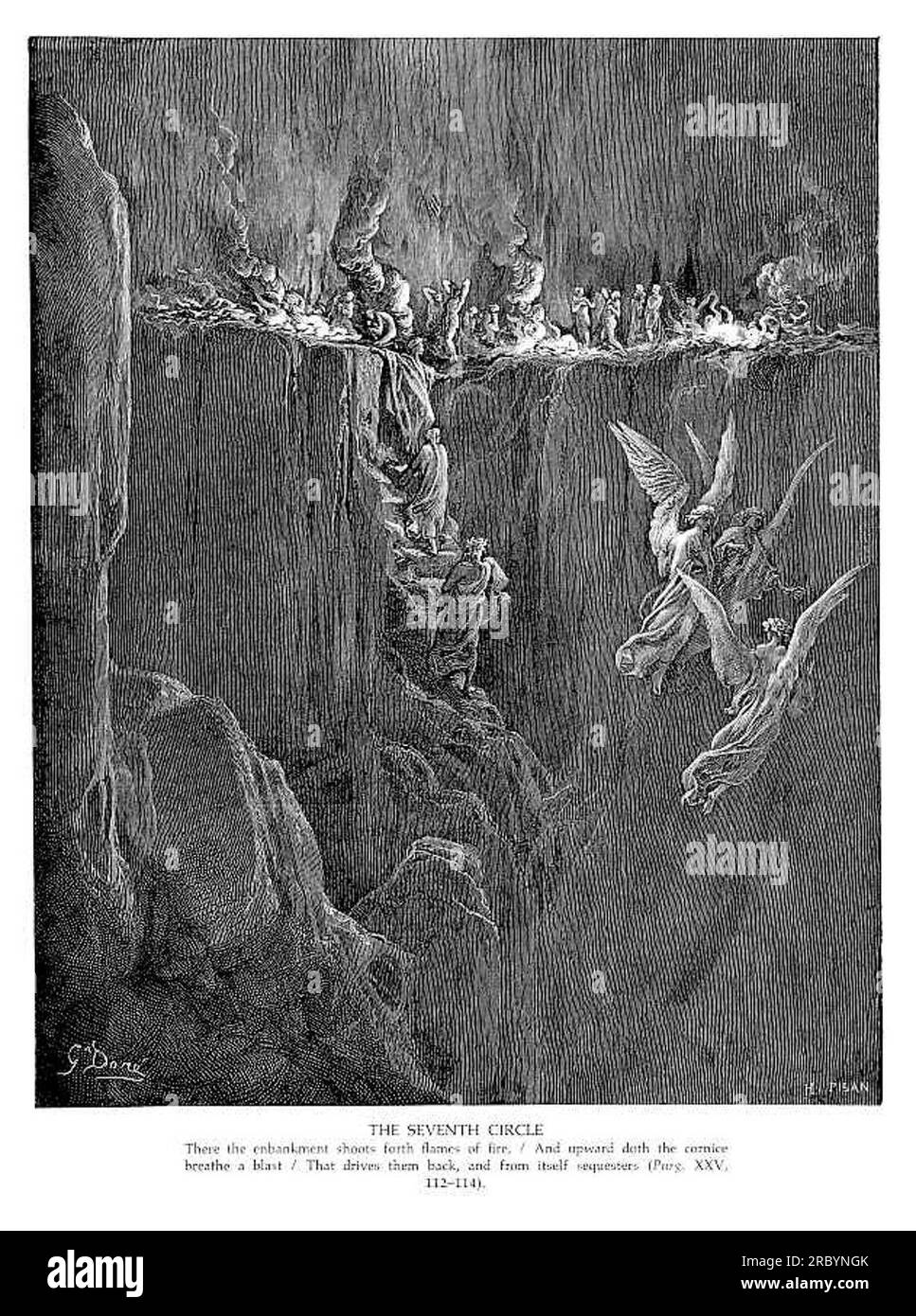 The Seventh Circle by Gustave Dore Stock Photo - Alamy