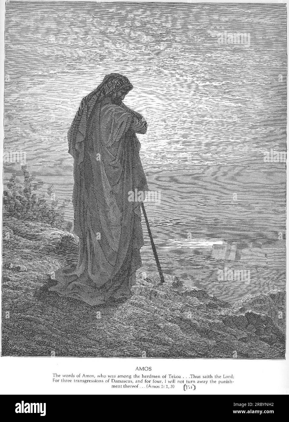 The Prophet Amos by Gustave Dore Stock Photo - Alamy