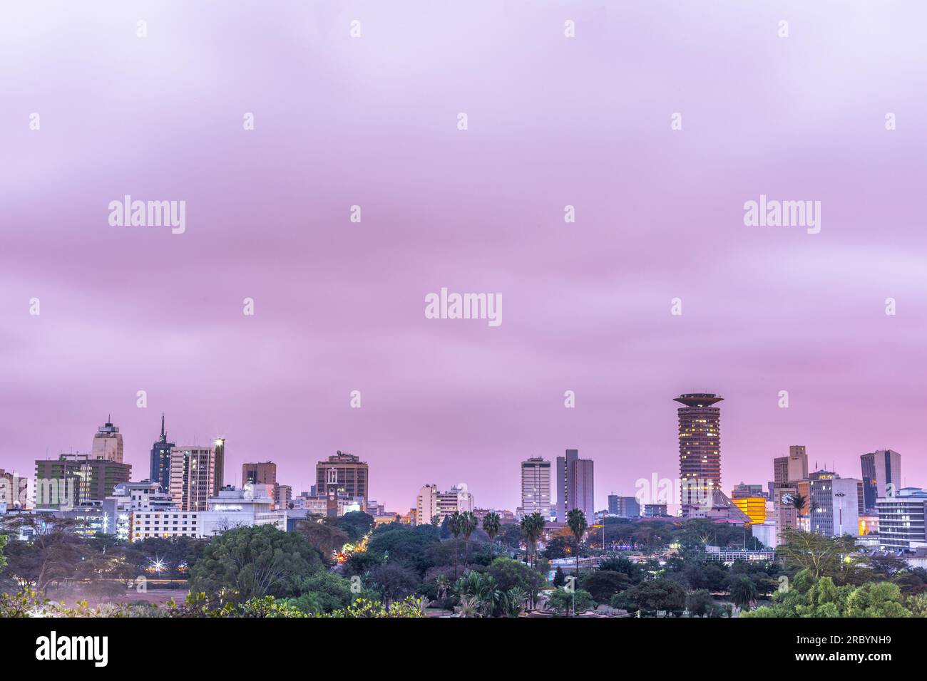 Cityscapes Skyline Skyscrapers Nairobi City Kenya's Capital East Africa ...