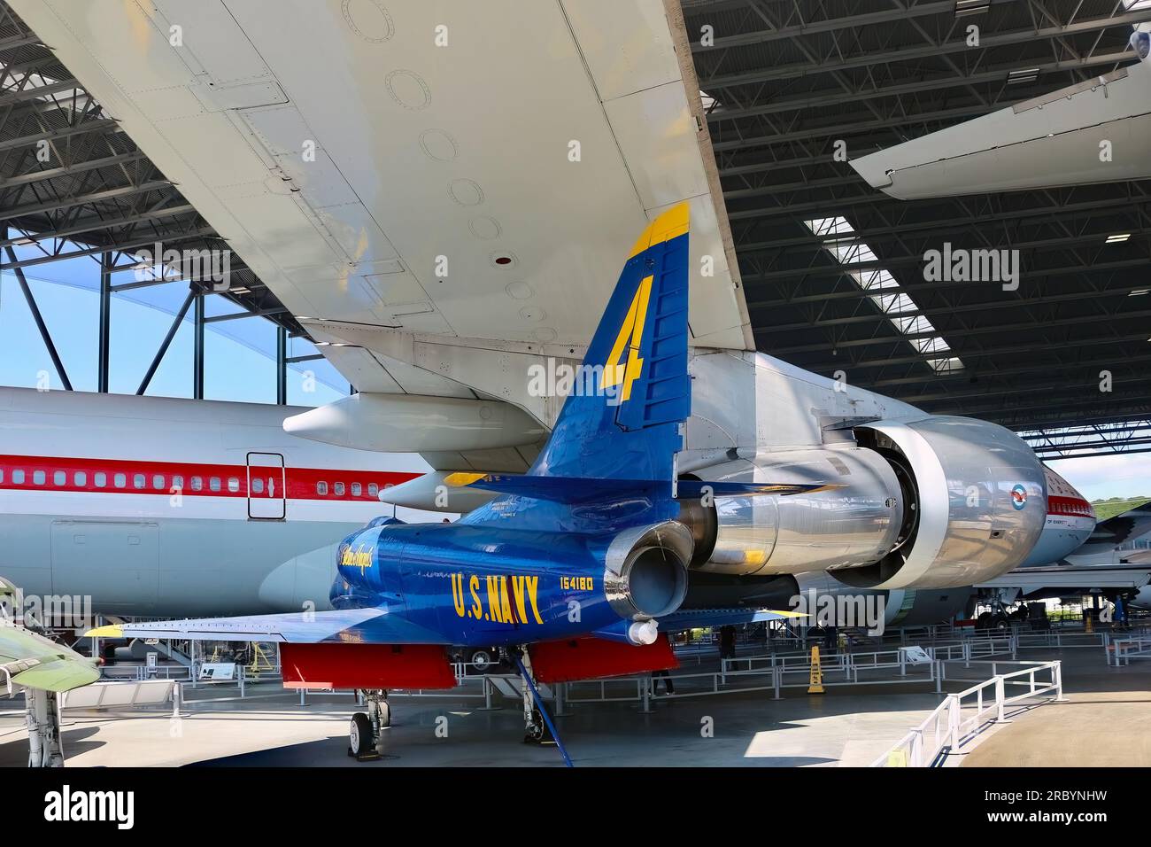 Douglas A-4F Skyhawk II light attack aircraft in Blue angels livery ...