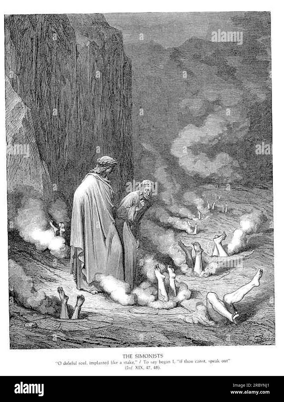 The punishment of simonists hi-res stock photography and images - Alamy