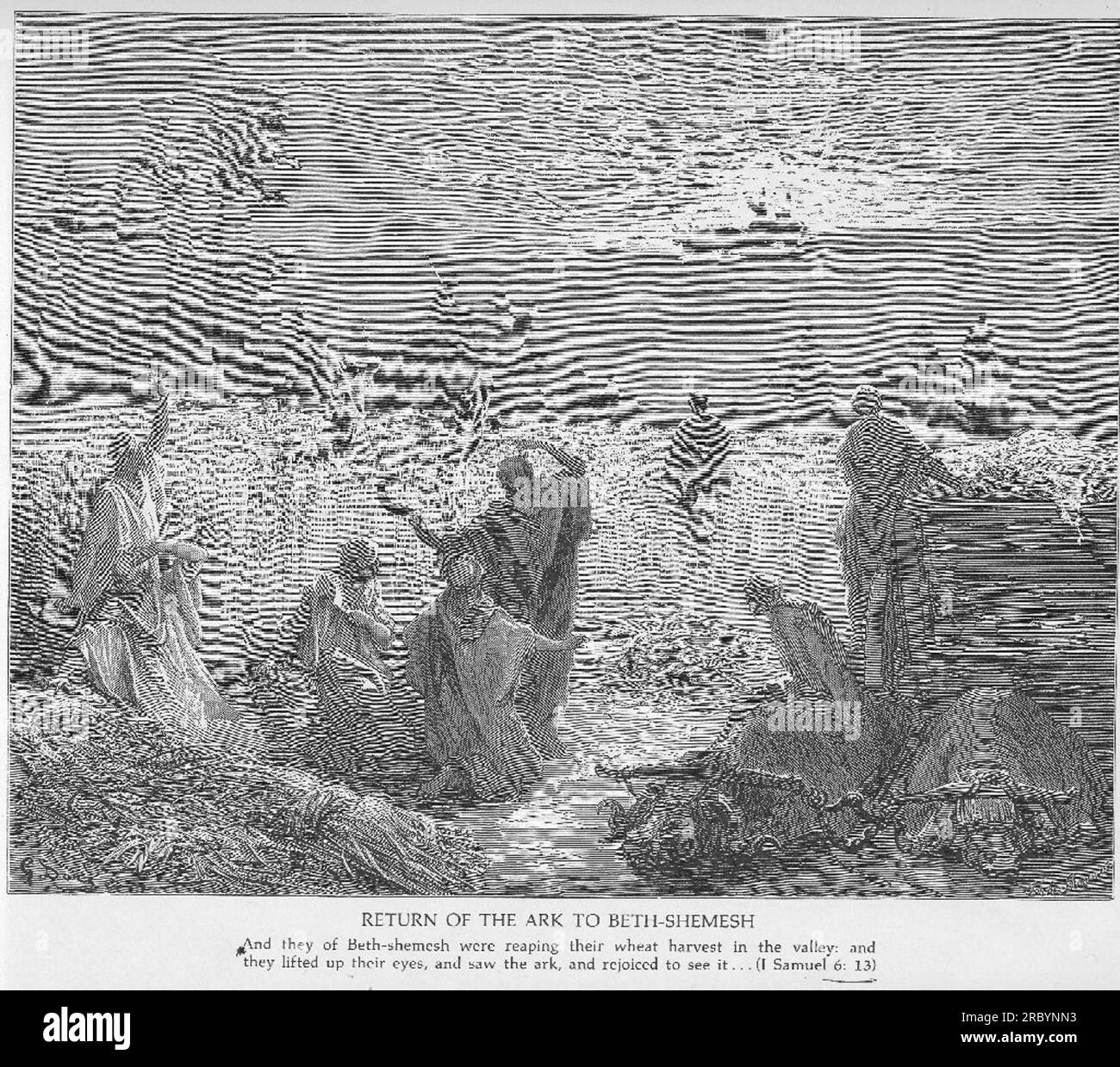 The Ark Is Returned to Beth shemesh by Gustave Dore Stock Photo - Alamy