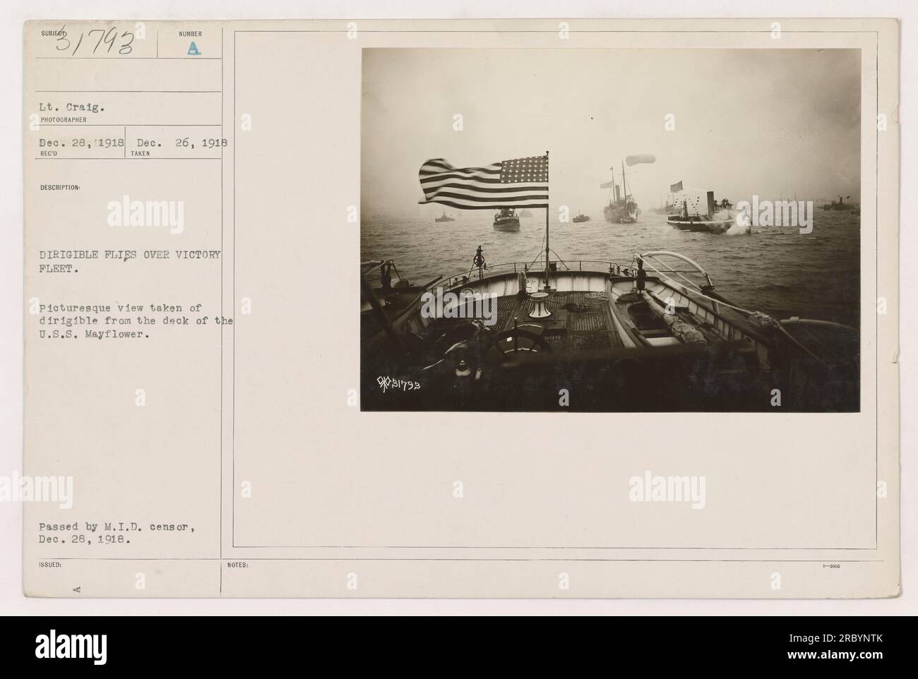 A dirigible flies over a Victory Fleet, as captured in this December 26 ...
