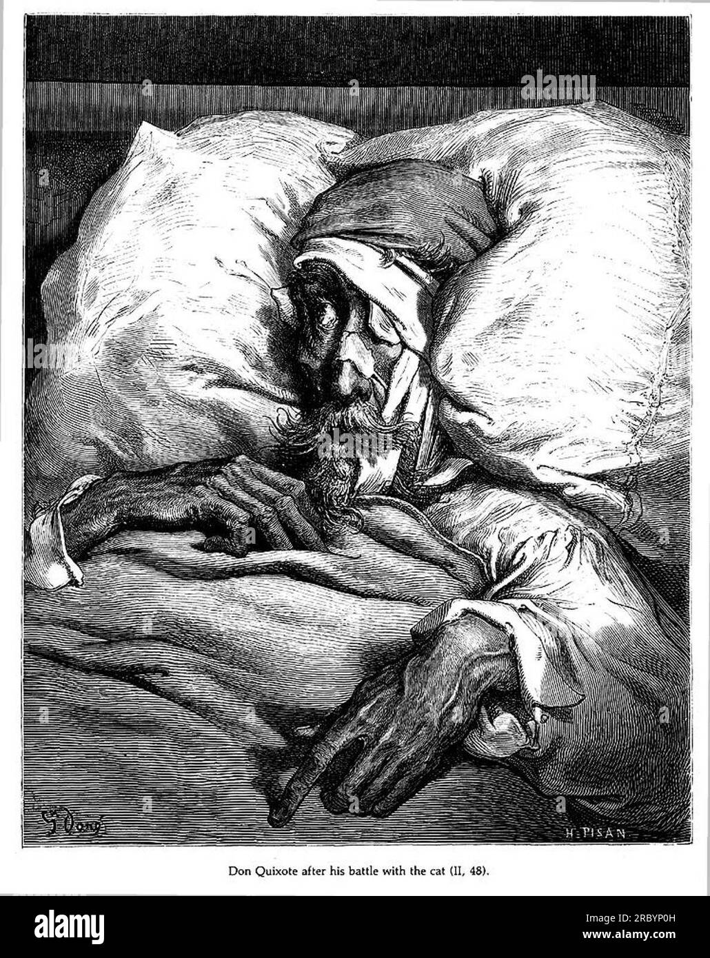 Don Quixote by Gustave Dore Stock Photo - Alamy
