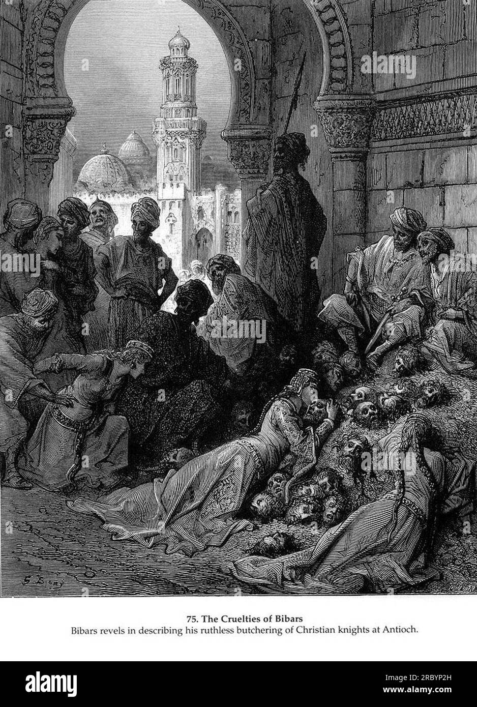 The Cruelties of Bibars by Gustave Dore Stock Photo - Alamy