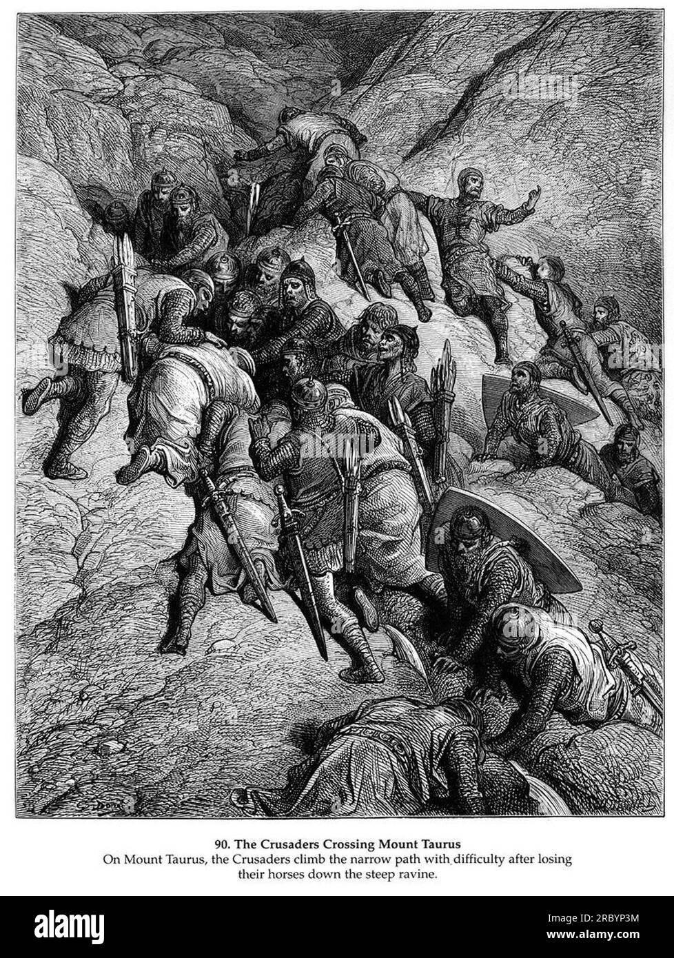 The crusaders crossing mount taurus hi-res stock photography and images ...