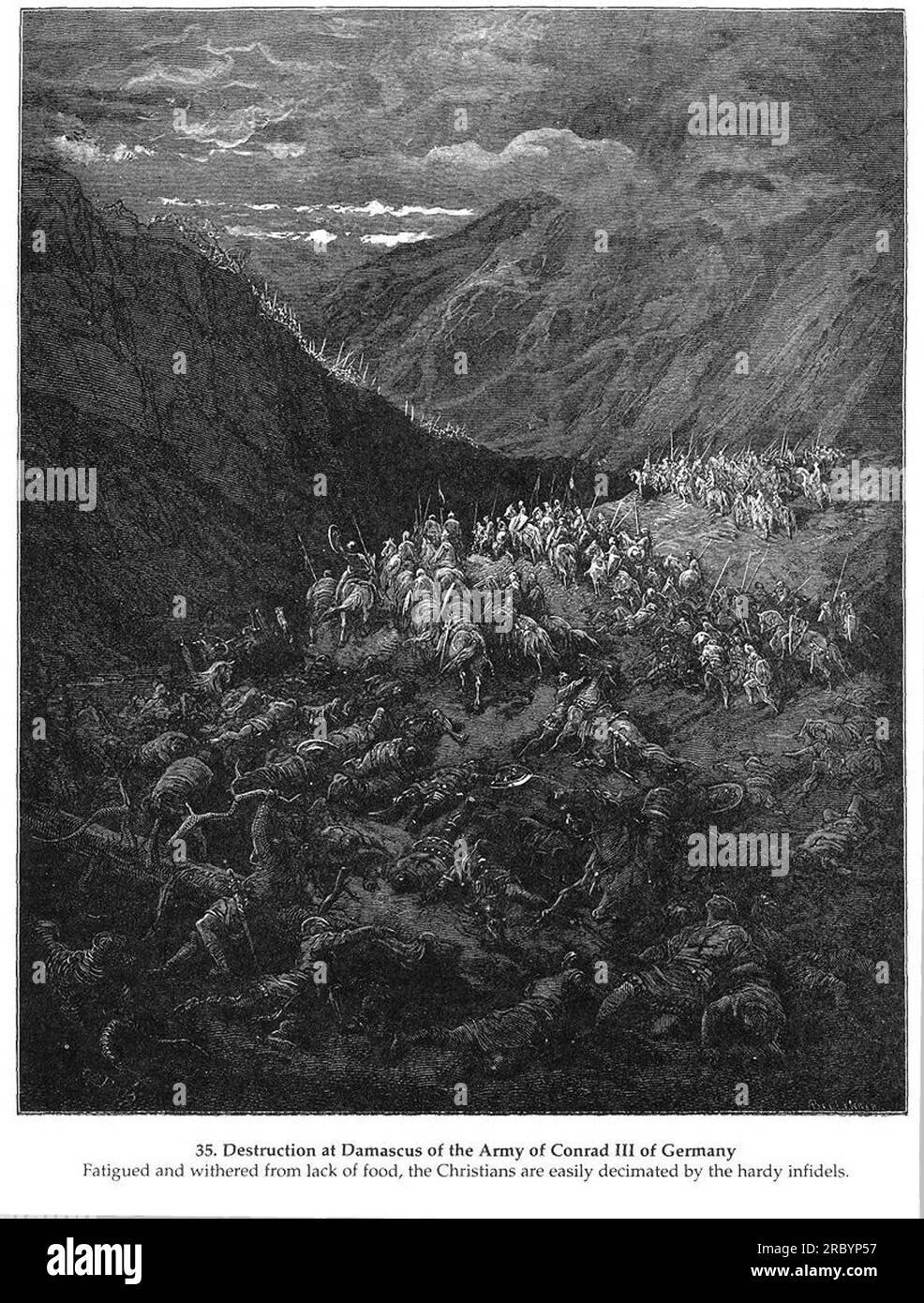 Destruction at Damascus of the Army of Conrad III of Germany by Gustave ...