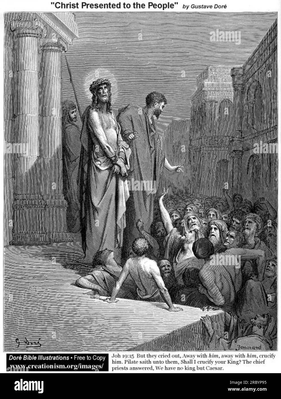 Christ Presented To The People by Gustave Dore Stock Photo - Alamy