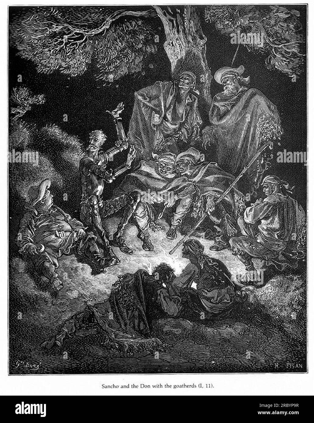 Don Quixote by Gustave Dore Stock Photo - Alamy