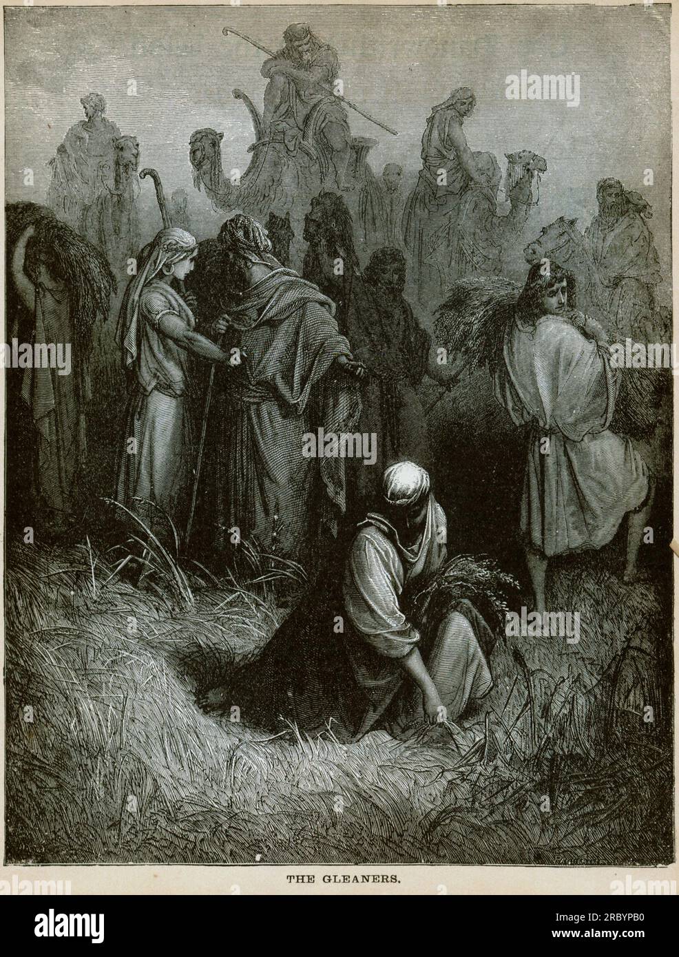 The Gleaners by Gustave Dore Stock Photo - Alamy