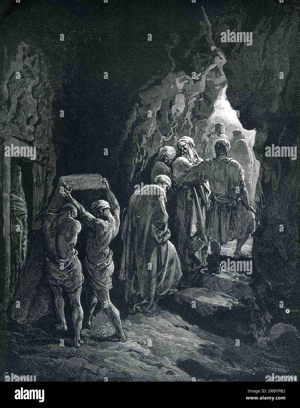 The Burial of Sarah 1866 by Gustave Dore Stock Photo - Alamy
