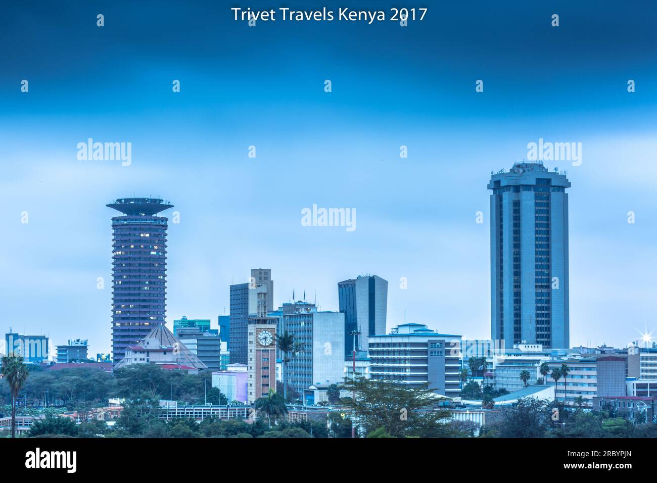 Cityscapes Skyline Skyscrapers Nairobi City Kenya's Capital East Africa ...