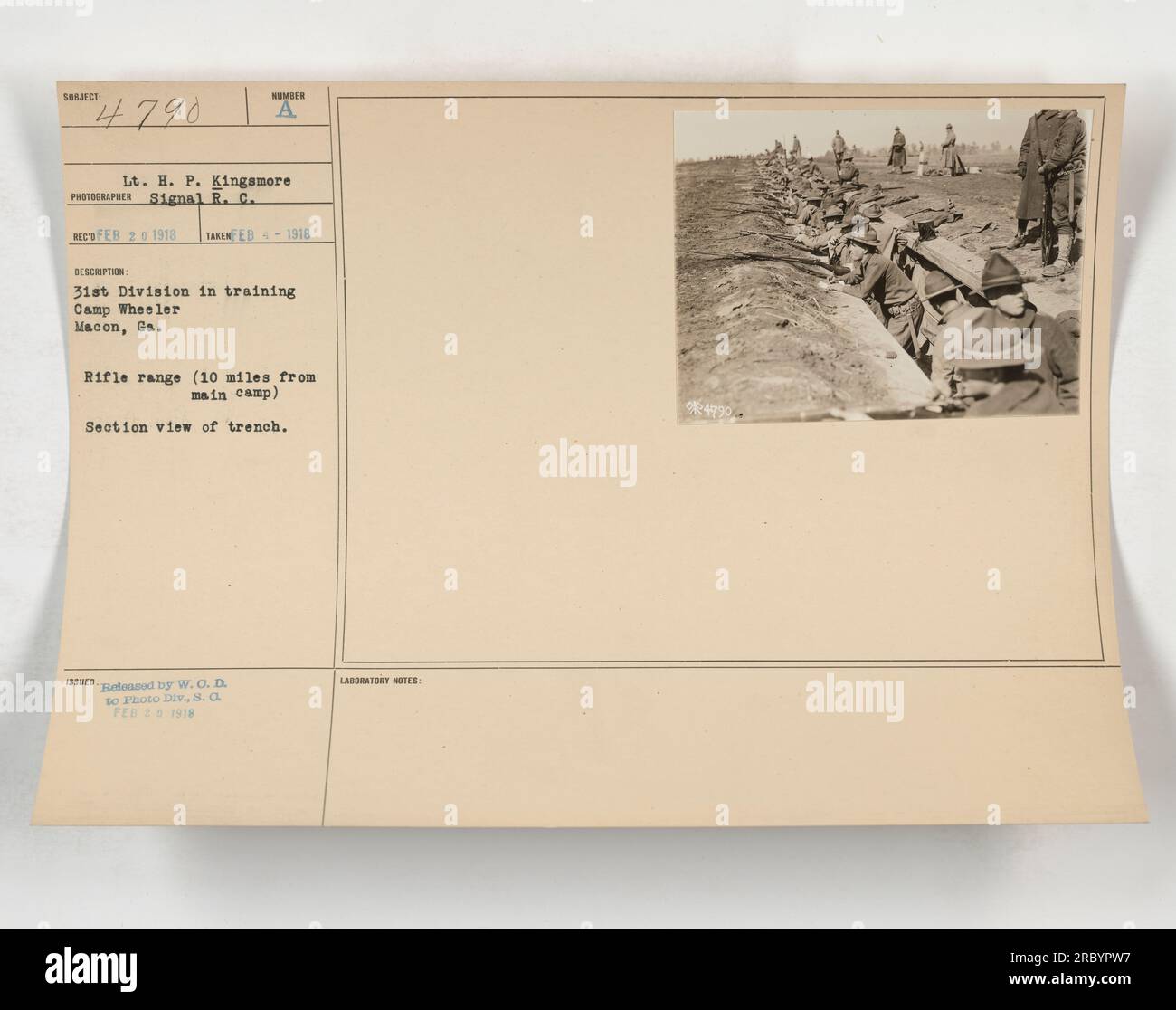 31st Division in training at Camp Wheeler in Macon, Georgia. This photo ...