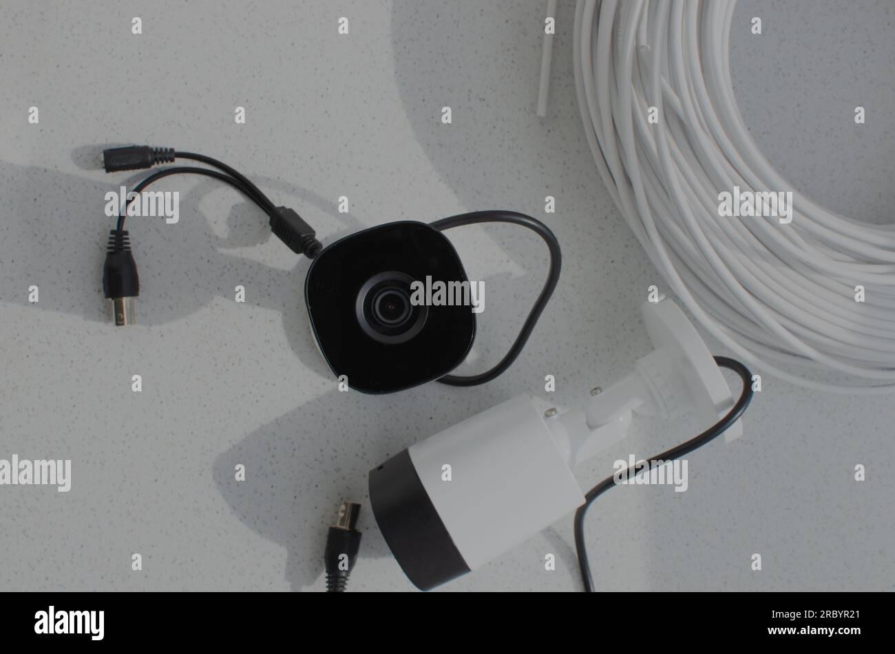 Property protected by electronic surveillance hi-res stock photography ...