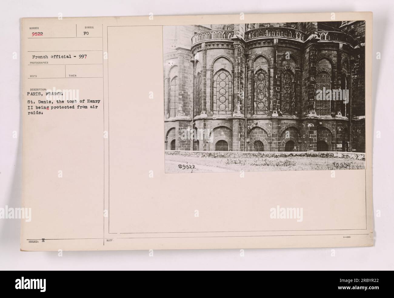 French officials ensuring the protection of St. Denis, the tomb of ...