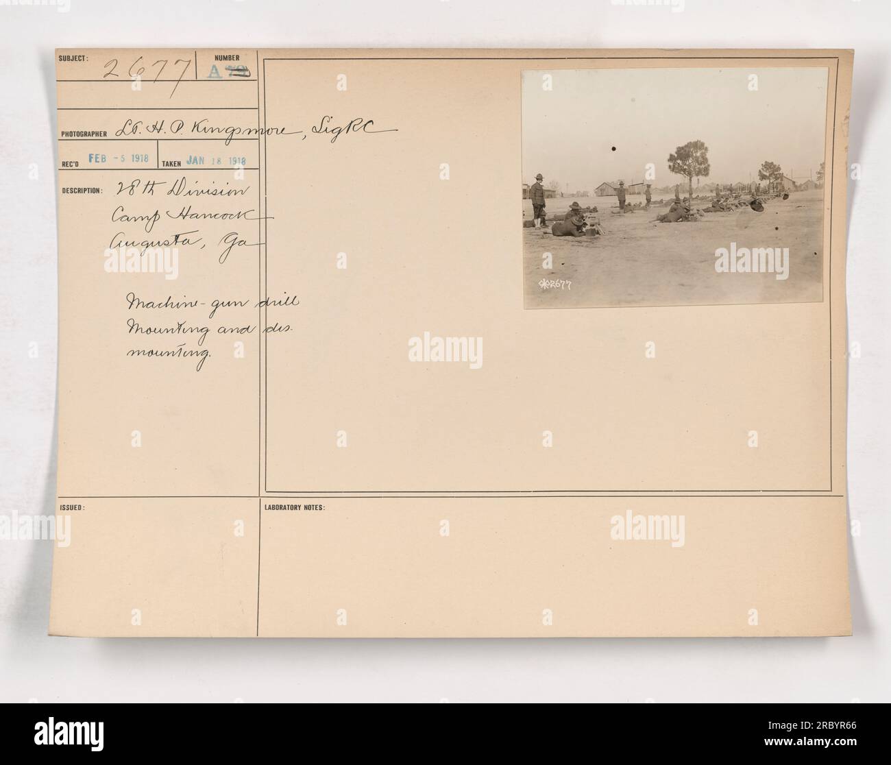 Soldiers from the 28th Division practice machine gun drills at Camp ...