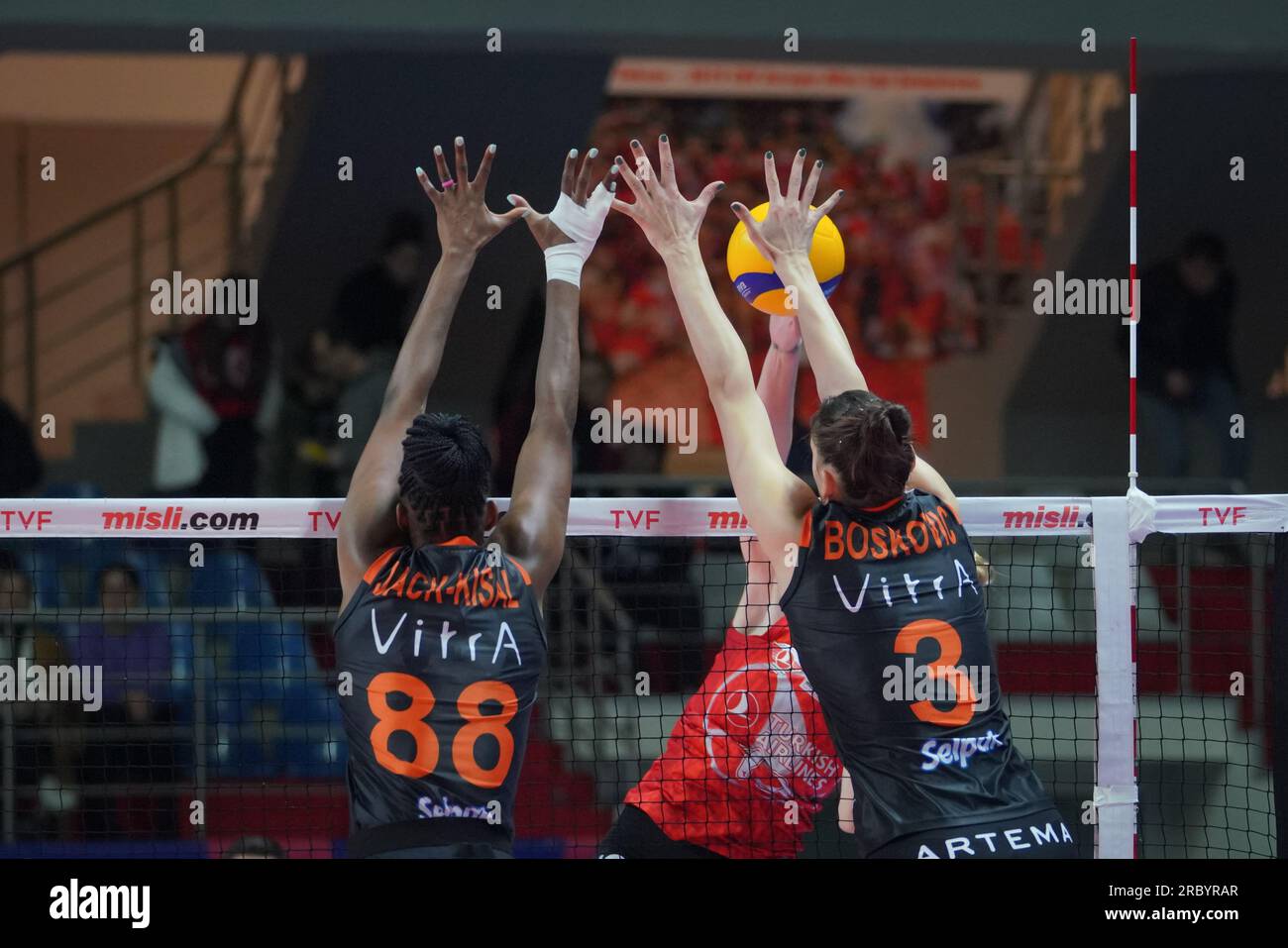 ISTANBUL, TURKIYE - JANUARY 21, 2023: Sinead Jack-Kisal and Tijana ...