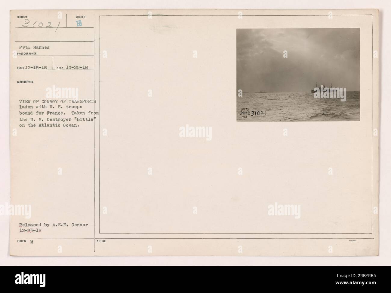 "Image shows a convoy of U.S. transports carrying troops bound for ...