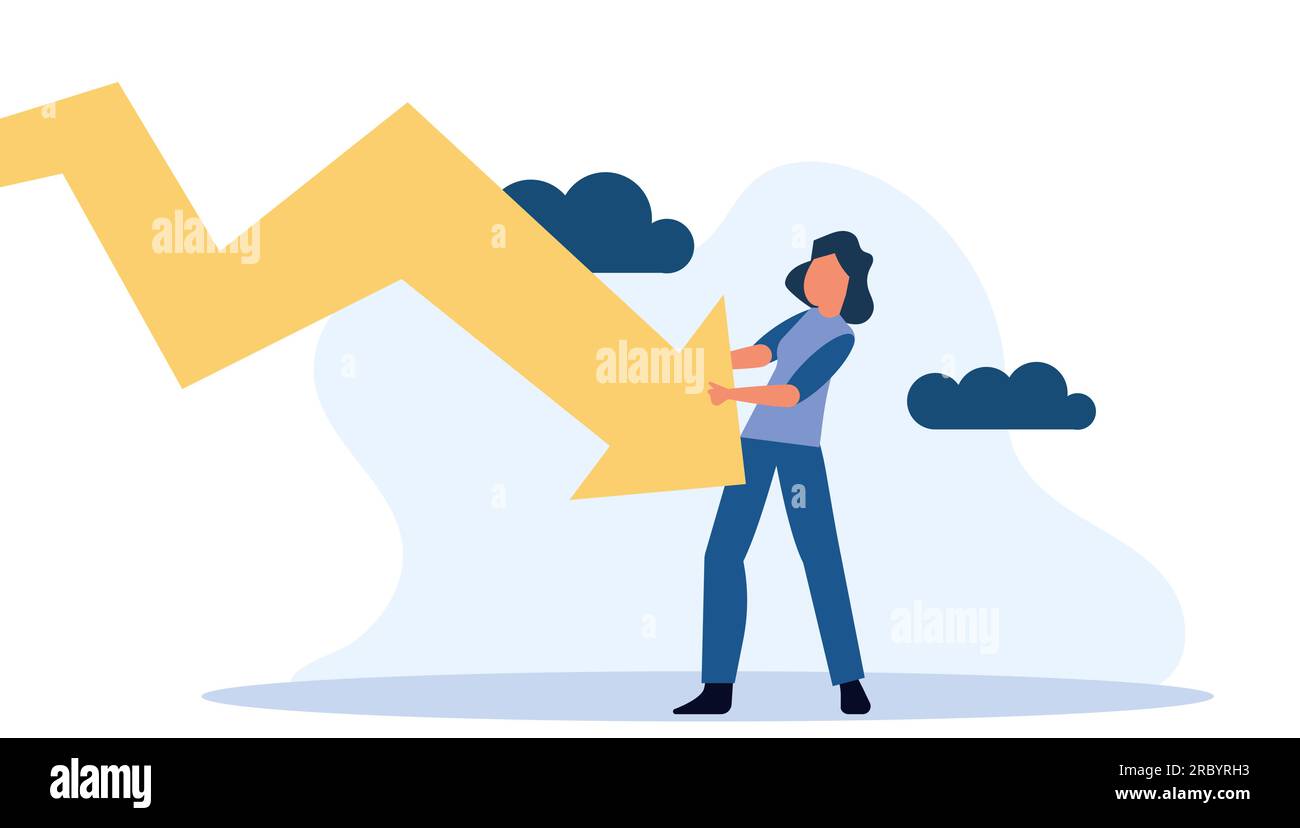 Stock price drop cartoon hi-res stock photography and images - Alamy