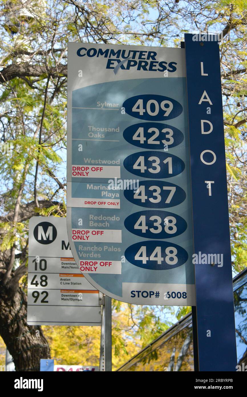 Bus stop sign united states hi-res stock photography and images - Alamy