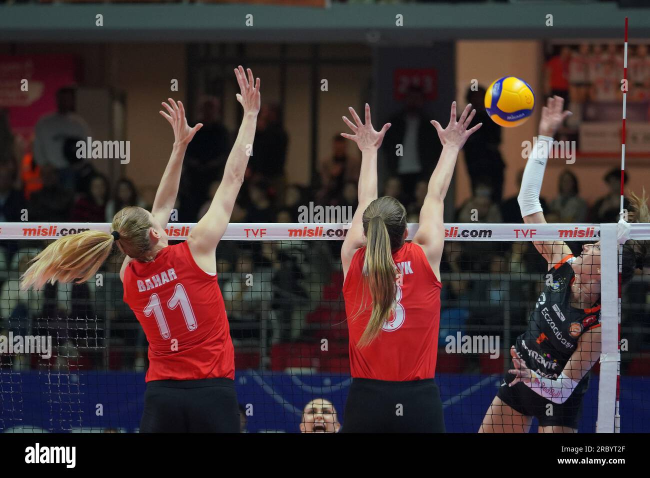 ISTANBUL, TURKIYE - JANUARY 21, 2023: Bahar Toksoy Guidetti and Kiera ...