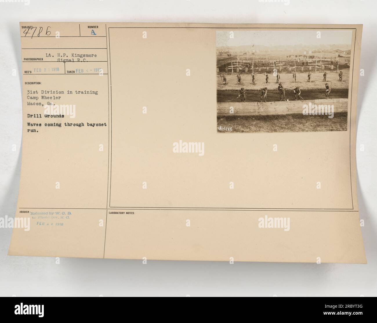 Soldiers from the 31st Division in training at Camp Wheeler in Macon ...