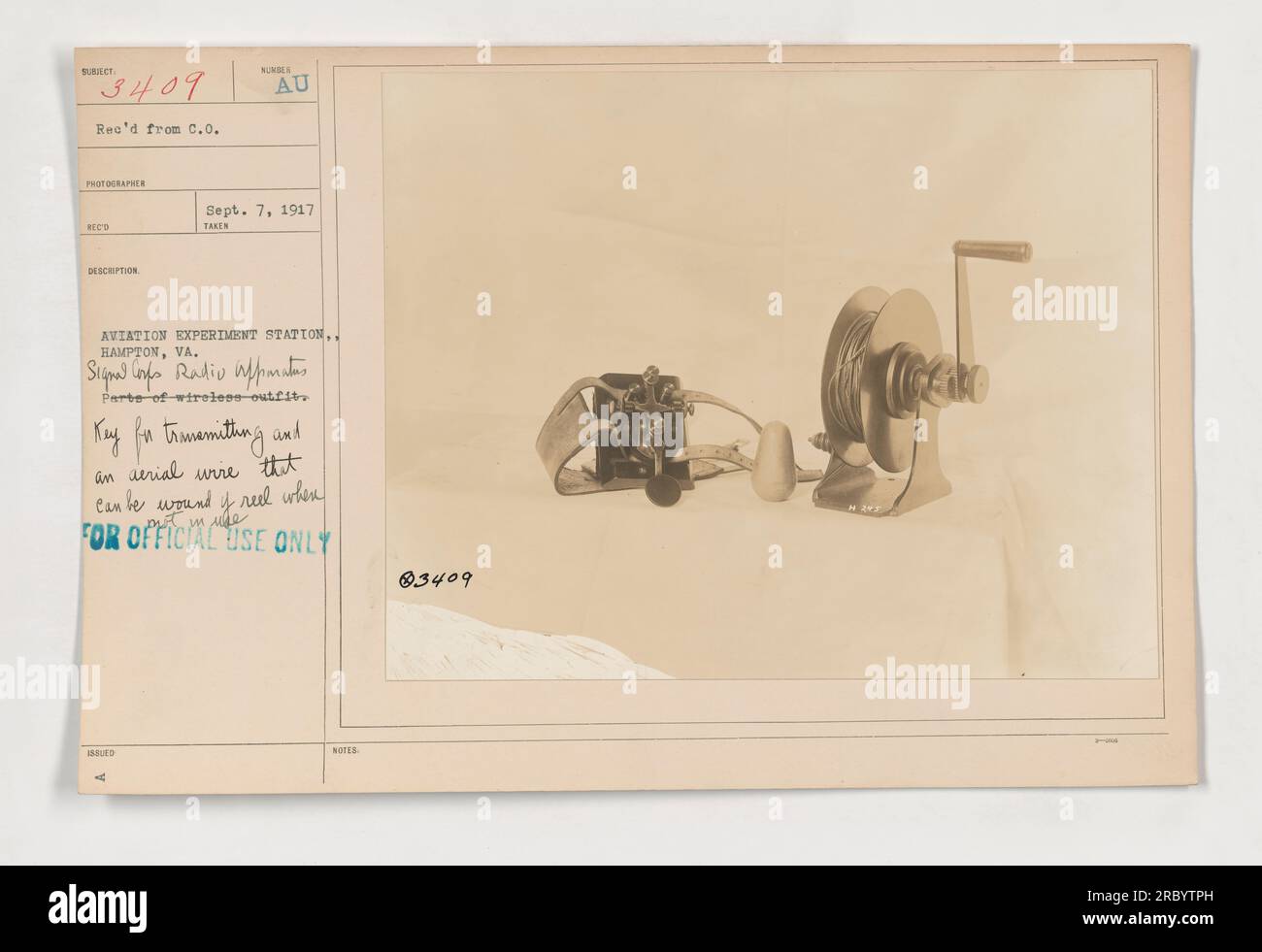 Aviation Experiment Station in Hampton, Virginia. An image of a Signal ...