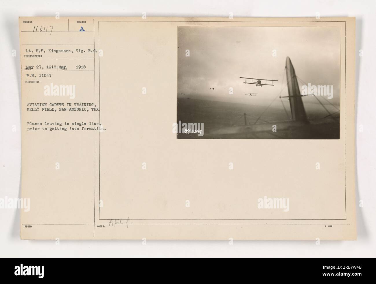 Aviation cadets in training at Kelly Field, San Antonio, Texas, are ...