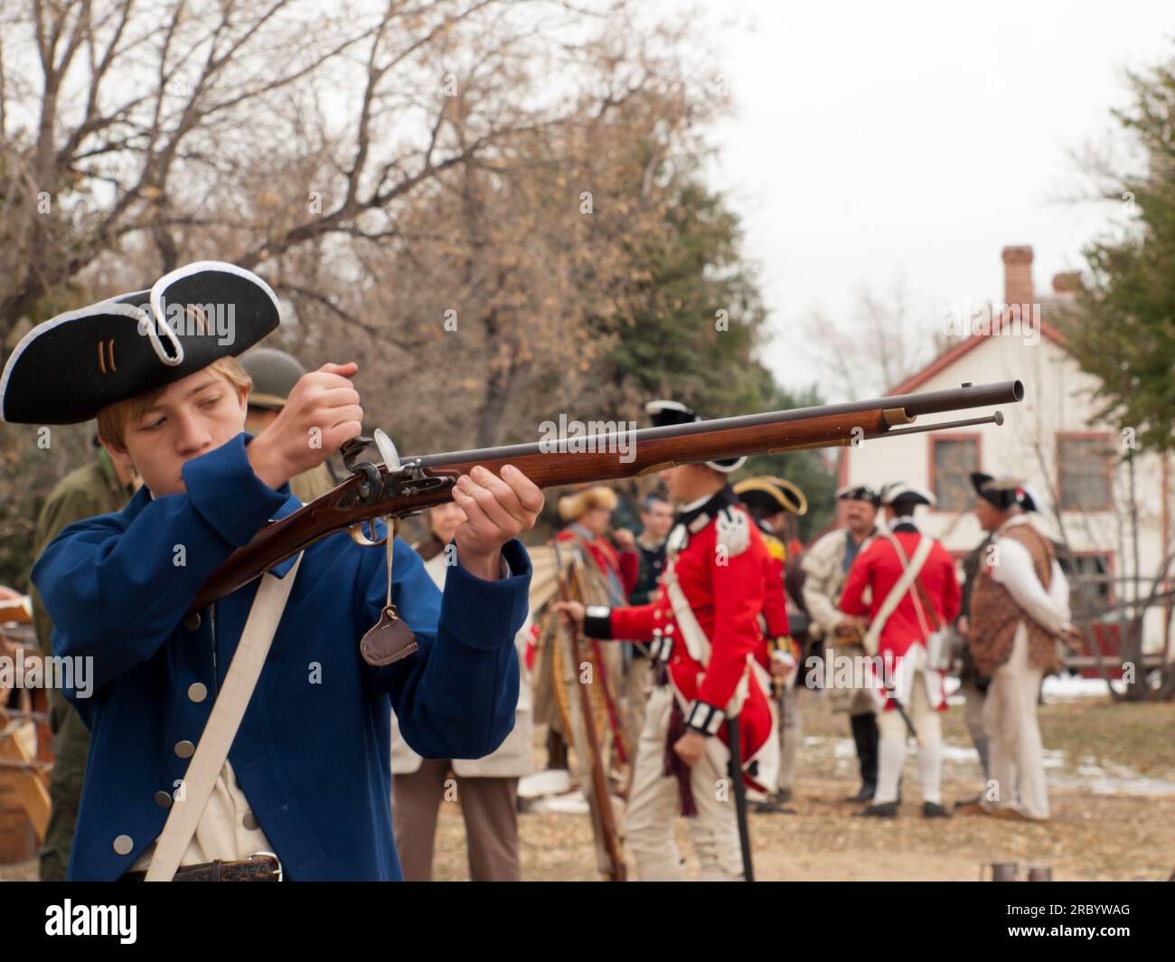 Revolutionary War Reenactment Stock Photo - Alamy