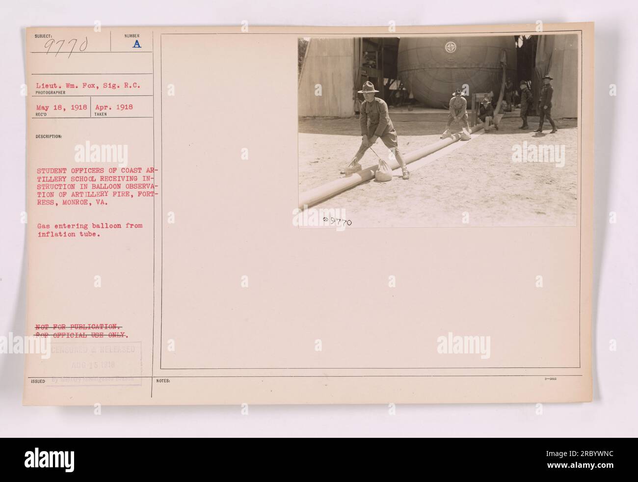 Student officers at the Coast Artillery School in Fortress Monroe ...