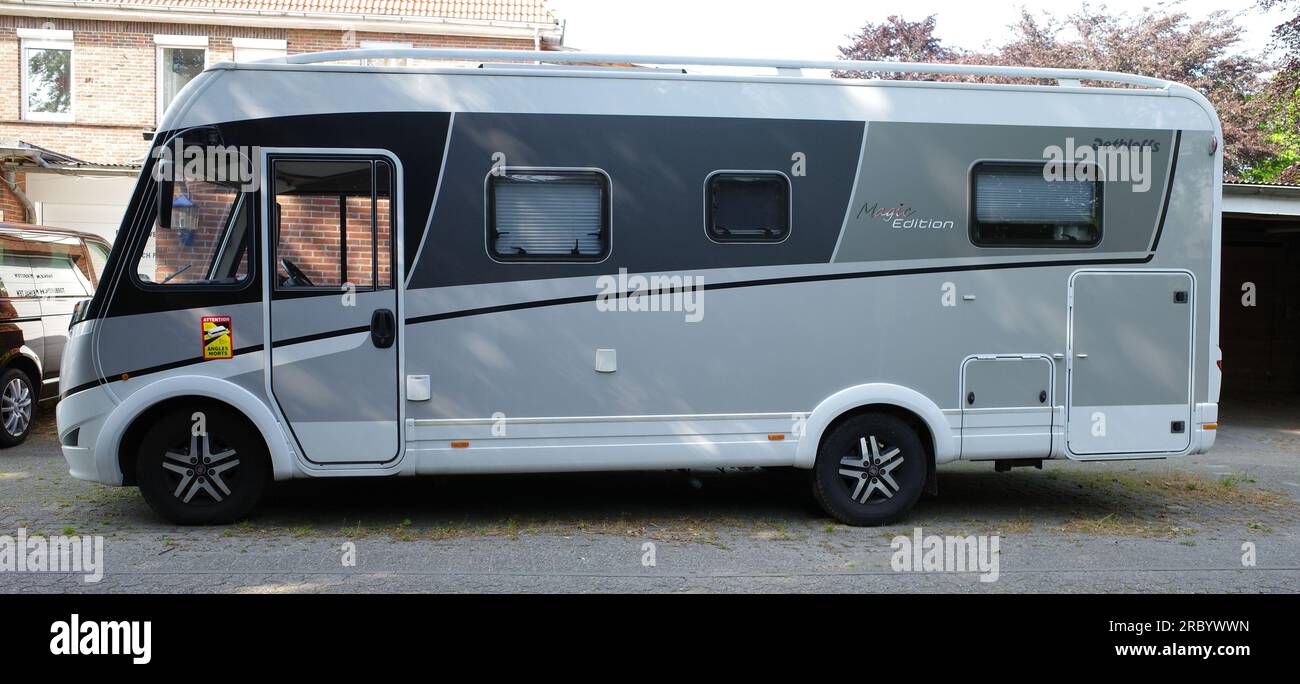 Wardenburg, Germany - June 19 2023 A Motorhome van from the German ...