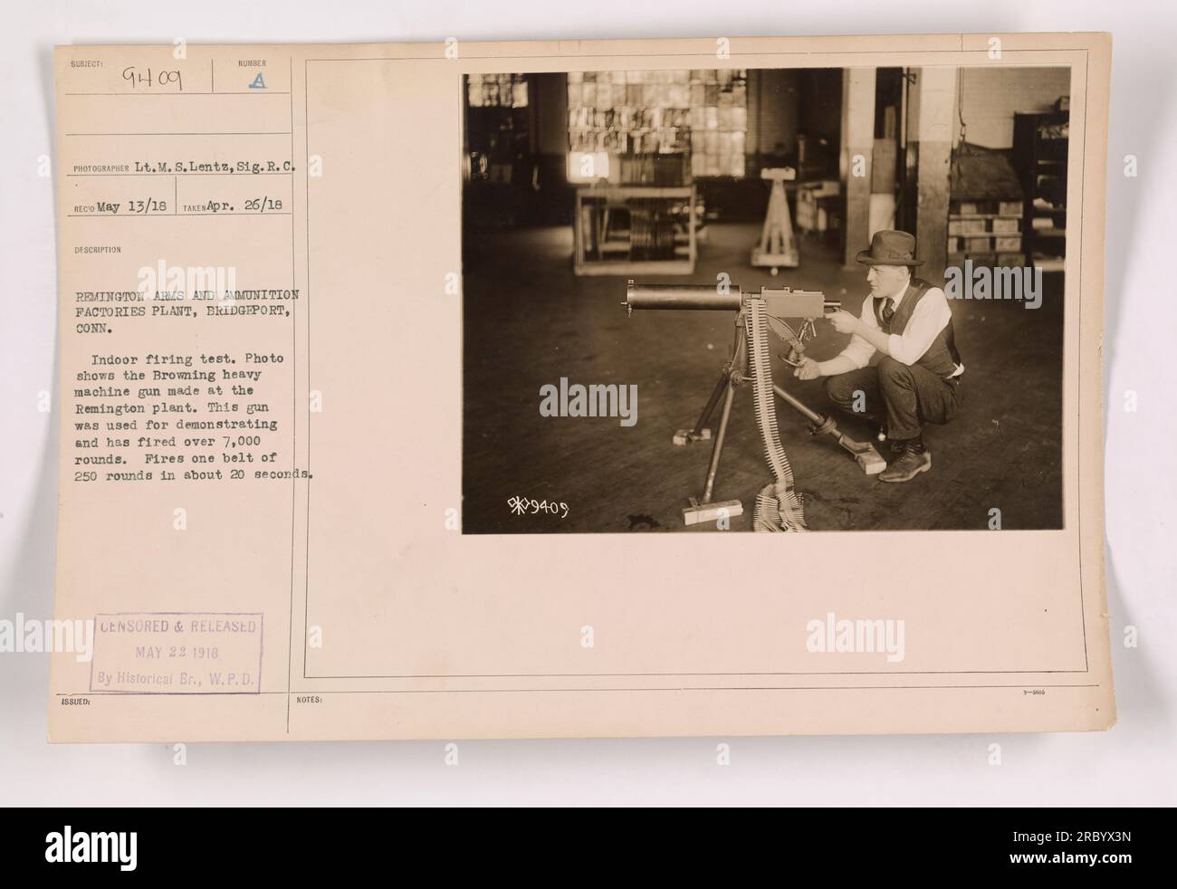 Browning machine gun test hi-res stock photography and images - Alamy