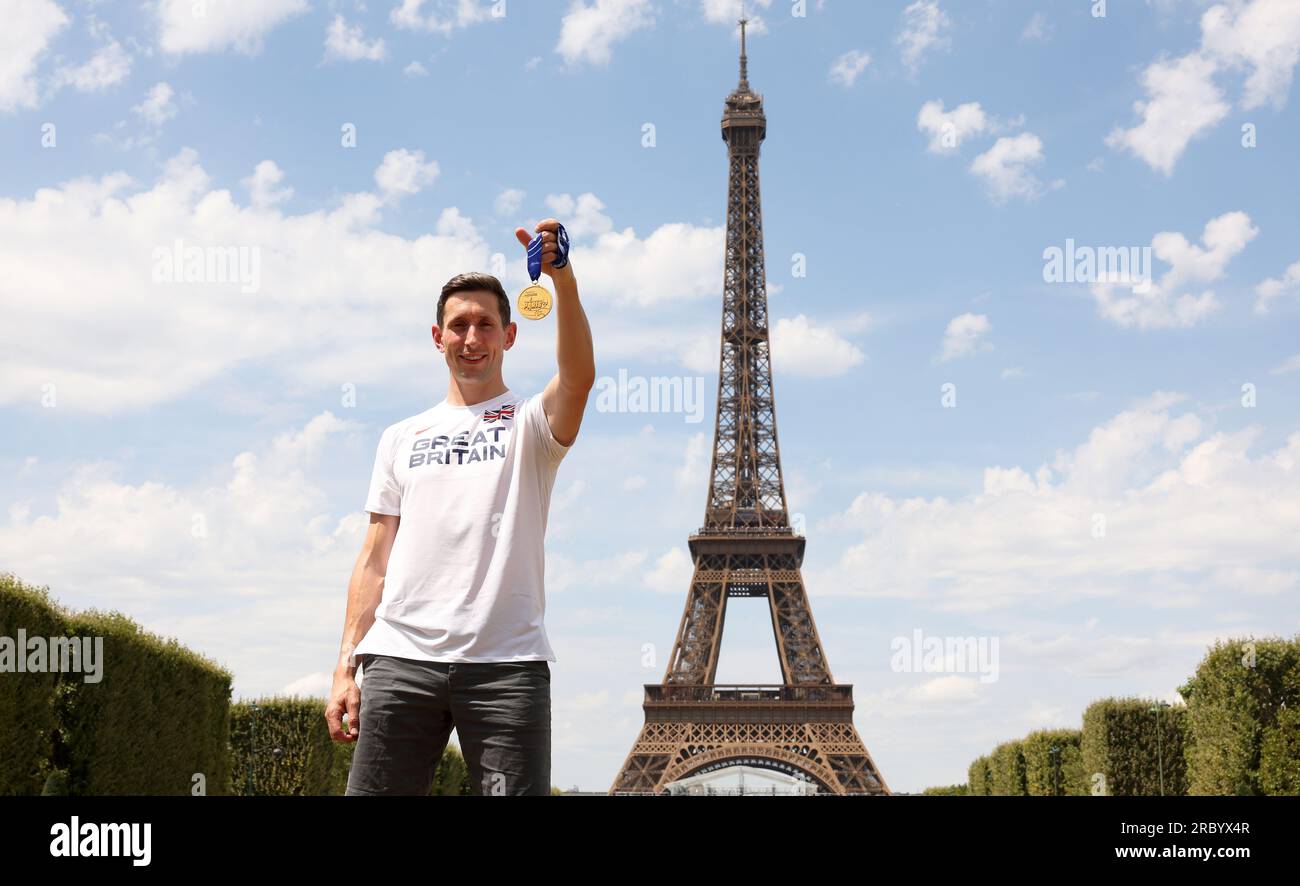 Paris, France. 11 July, 2023. Great Britain’s Jonathan Broom-Edwards ...