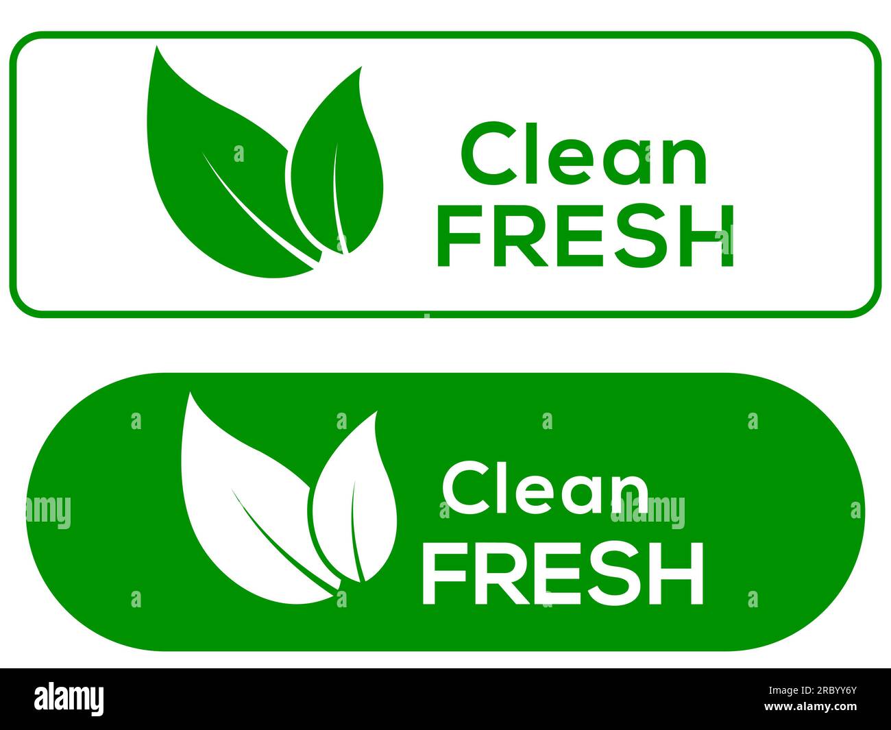 Clean fresh logo or icon, White background clean fresh vector logo ...