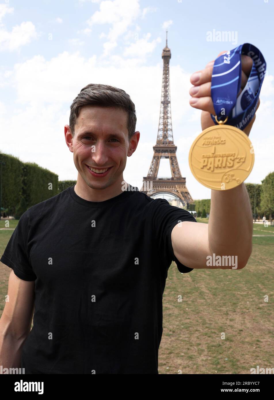 Paris, France. 11 July, 2023. Great Britain’s Jonathan Broom-Edwards ...