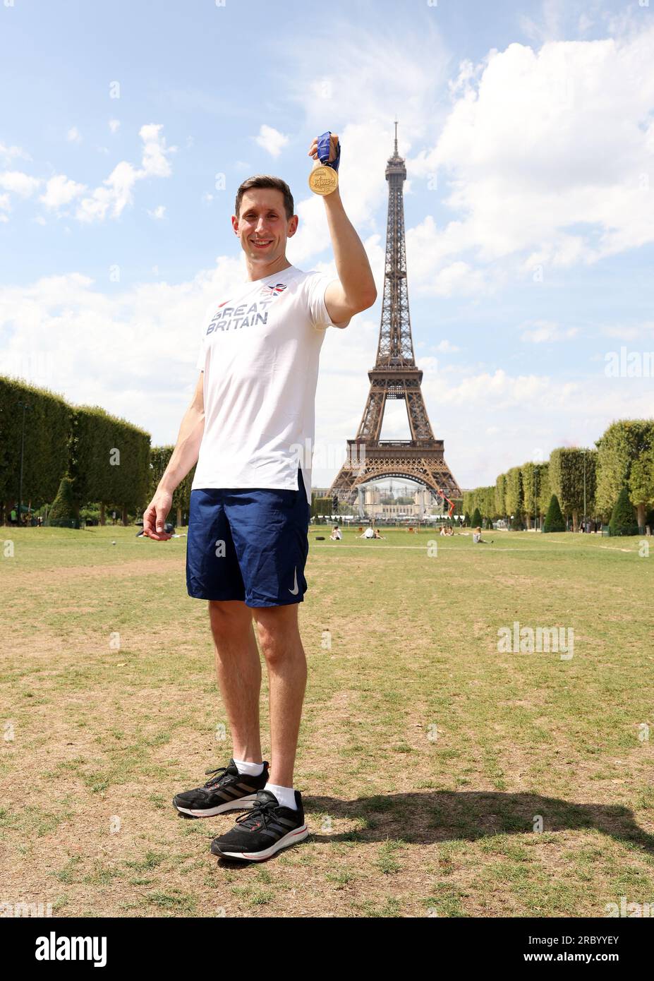Paris, France. 11 July, 2023. Great Britain’s Jonathan Broom-Edwards ...