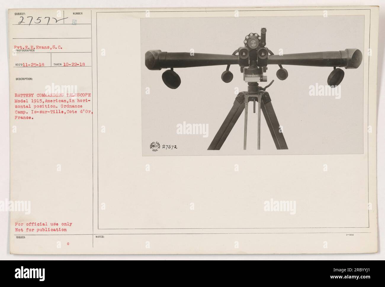 Battery commanders telescope hi-res stock photography and images - Alamy