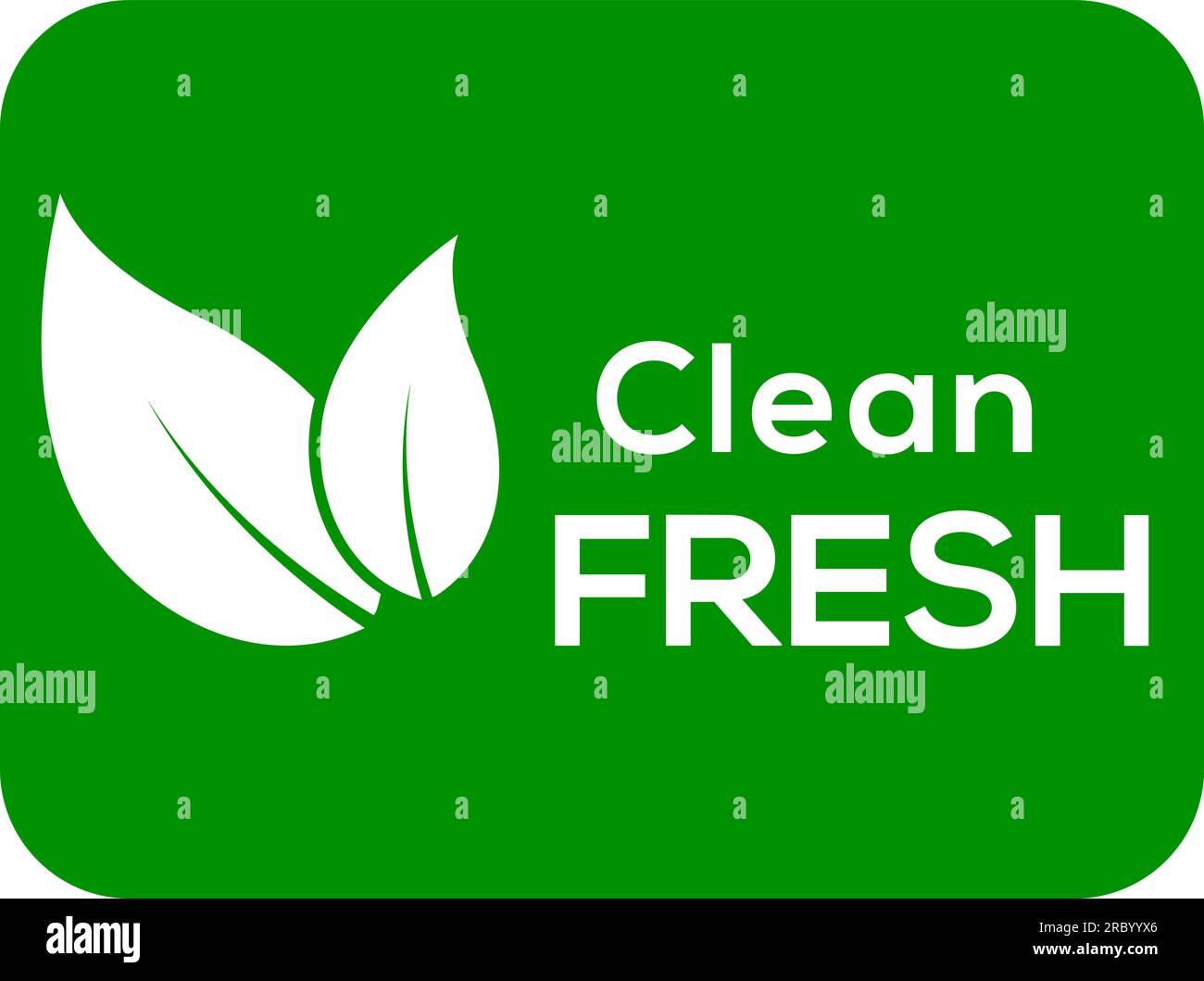 Green background clean fresh logo or icon ,clean fresh vector logo ...